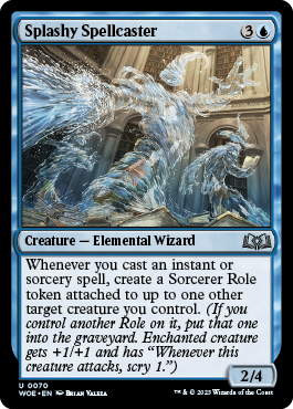 Splashy Spellcaster MtG Art from Wilds of Eldraine Set by Brian Valeza ...