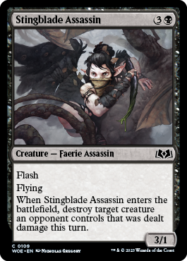 Stingblade Assassin MtG Art from Wilds of Eldraine Set by Nicholas ...