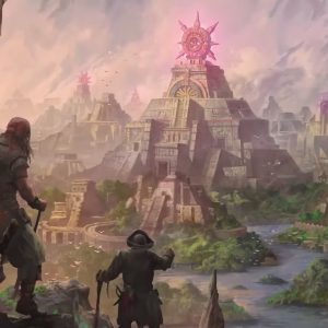 Temple Garden MtG Art from Secret Lair Set by Tyler Jacobson - Art of ...