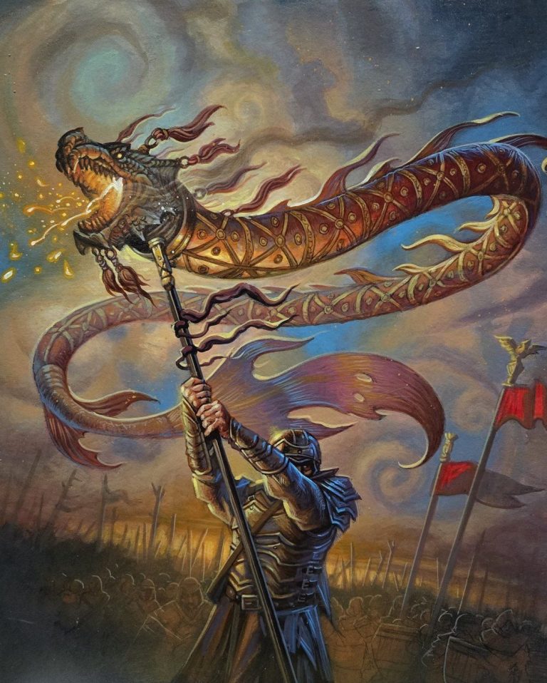 Banner of Kinship (Variant) MtG Art from Foundations Set by Chris Seaman - Art of Magic: the ...