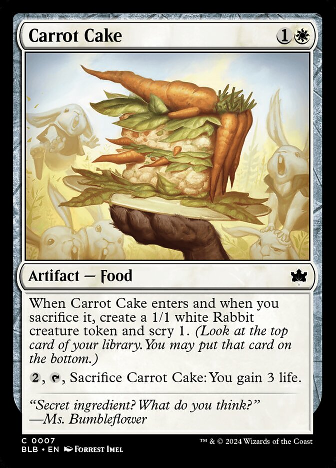 Carrot Cake MtG Art from Bloomburrow Set by Forrest Imel - Art of Magic ...