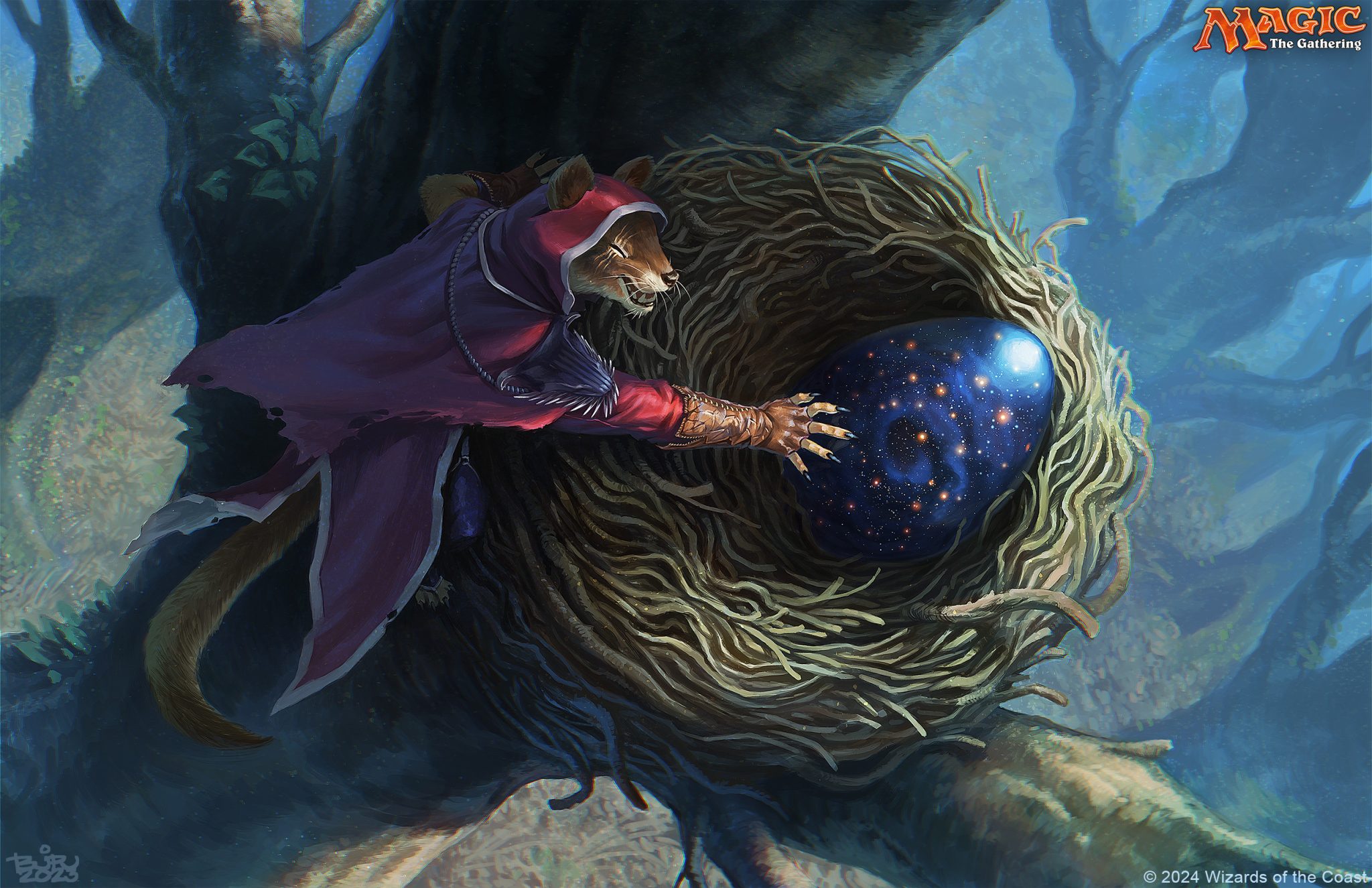 Cruelclaw's Heist MtG Art from Bloomburrow Set by Brian Valeza - Art of ...