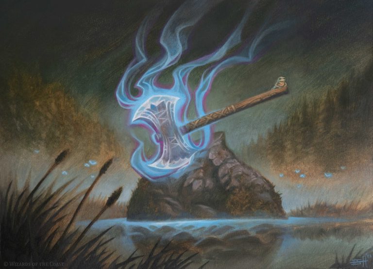 Leyline Axe MtG Art from Foundations Set by Edgar Sánchez Hidalgo - Art ...
