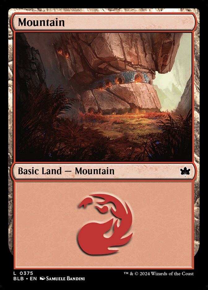 Mountain MtG Art from Bloomburrow Set by Samuele Bandini - Art of Magic ...