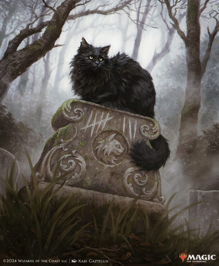 Nine-Lives Familiar (Variant) MtG Art from Foundations Set by Xabi ...