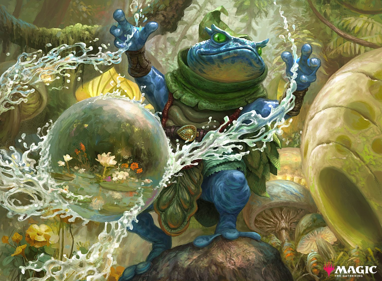 Pond Prophet MtG Art from Bloomburrow Set by Simon Dominic - Art of ...
