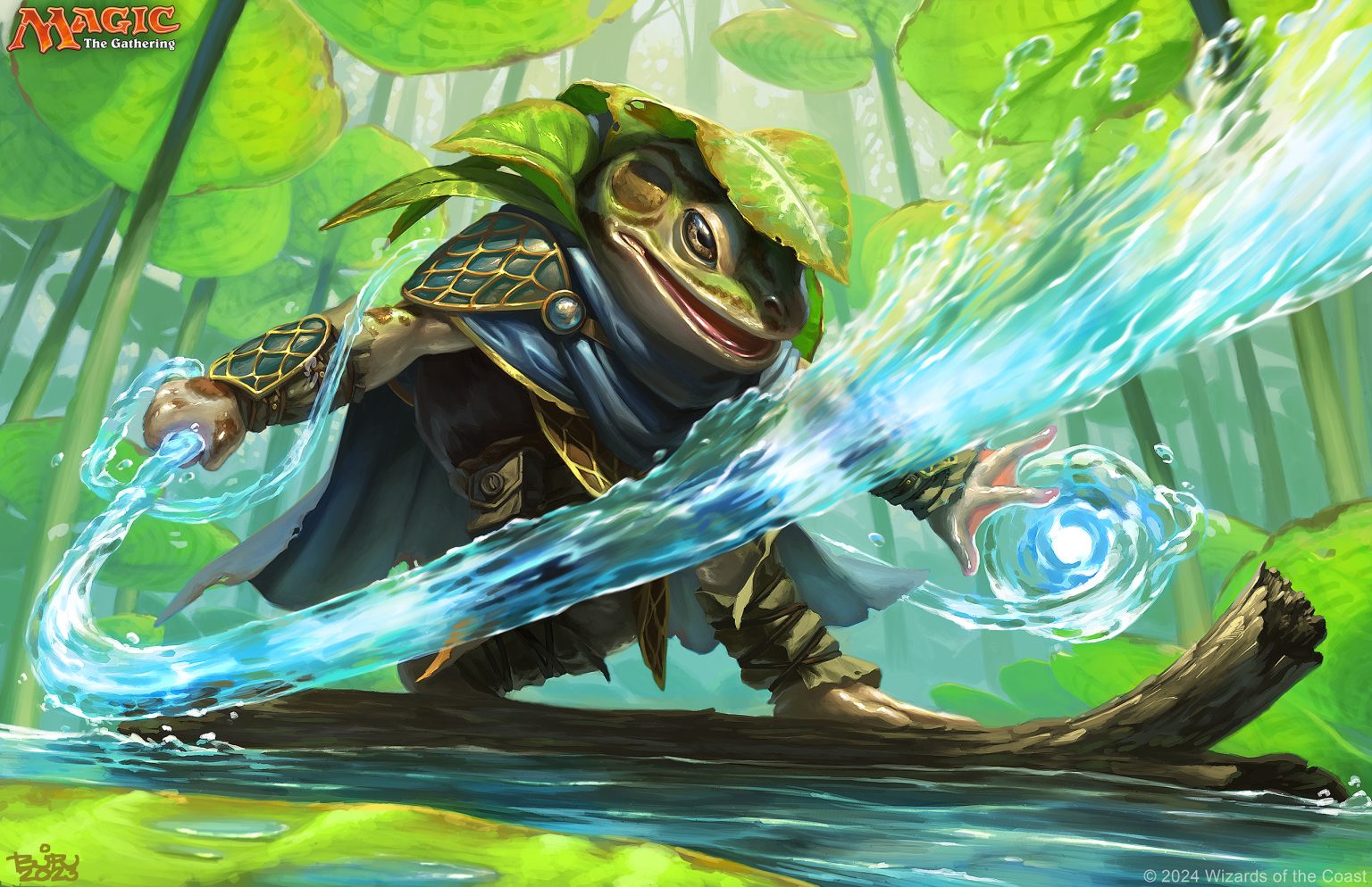 Splash Lasher MtG Art from Bloomburrow Set by Brian Valeza - Art of ...