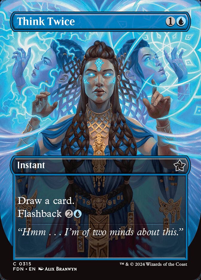 Think Twice (Variant) MtG Art from Foundations Set by Alix Branwyn ...