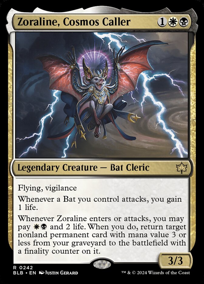 Zoraline, Cosmos Caller MtG Art from Bloomburrow Set by Justin Gerard ...