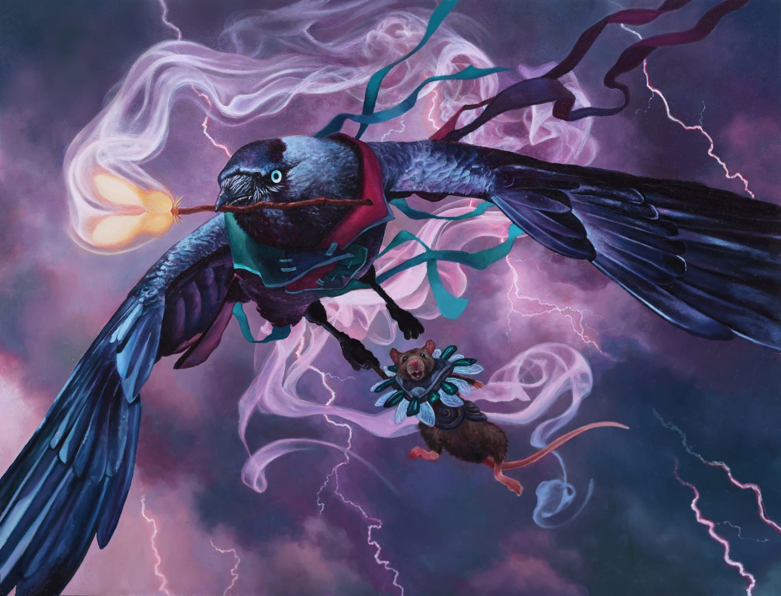 Jackdaw Savior MtG Art from Bloomburrow Set by Alessandra Pisano - Art ...