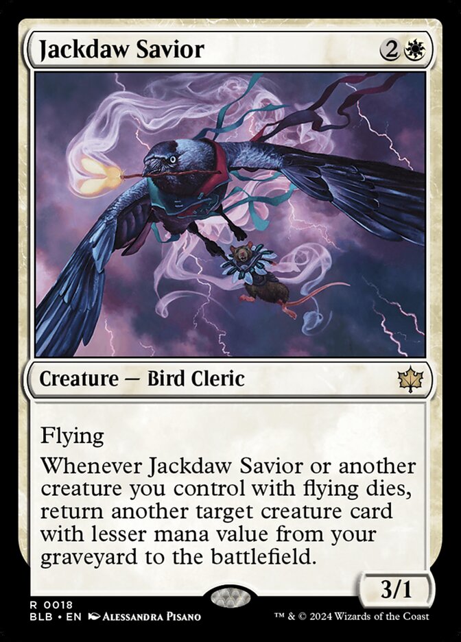 Jackdaw Savior MtG Art from Bloomburrow Set by Alessandra Pisano - Art ...