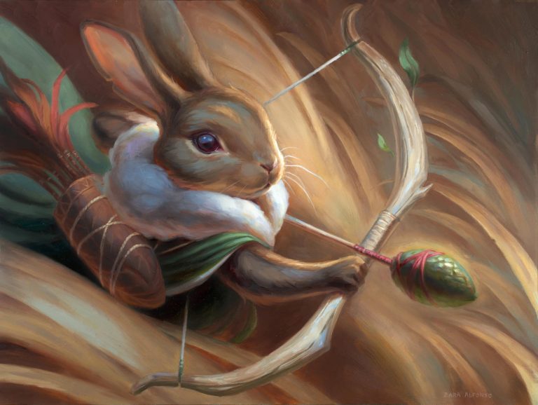Short Bow MtG Art from Bloomburrow Set by Zara Alfonso - Art of Magic ...